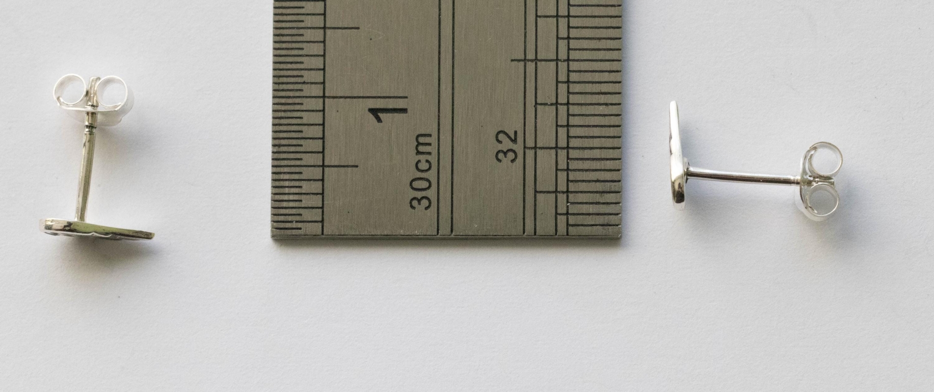 925 Sterling Silver Mini Angel Wing Post Earrings ( 1 pair ...